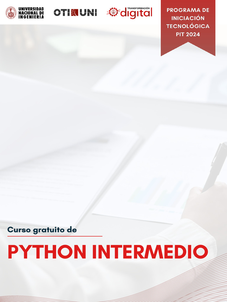 Pit 2024-Programacion en Python Nivel Intermedio | PDF | Lenguaje de programación | Tecnología
