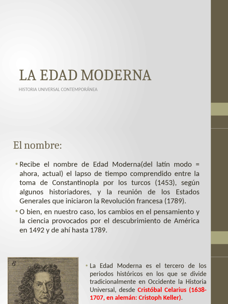 La Edad Moderna | PDF