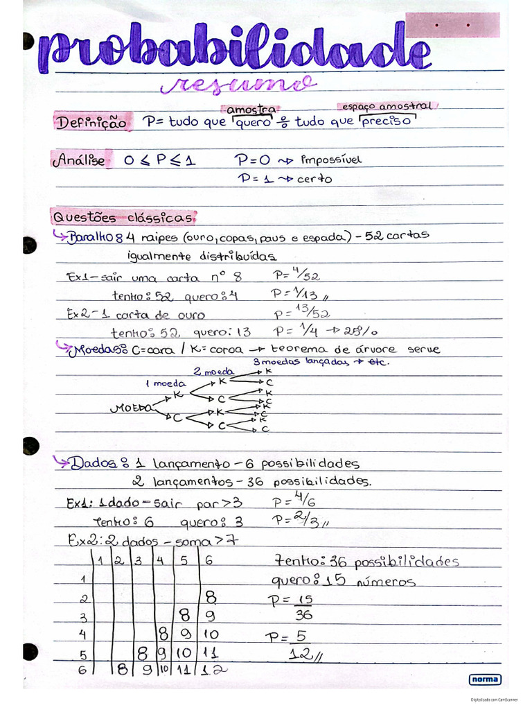 Probabilidade - 2° Ano | PDF