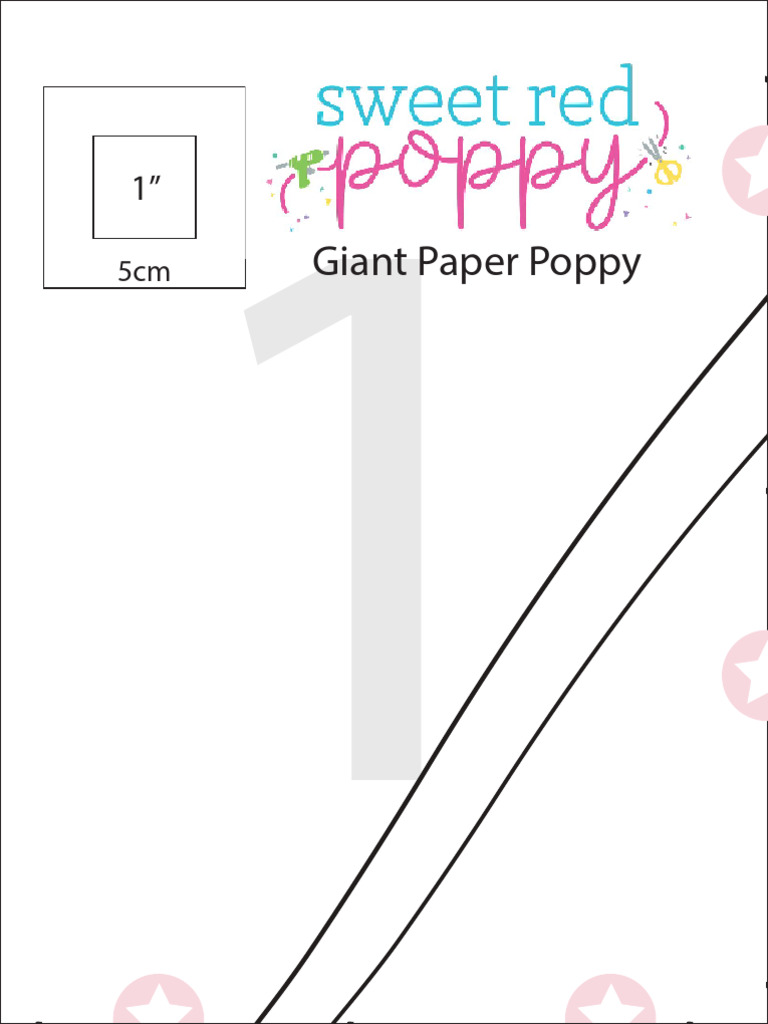 Giant Poppy Flower Template SRP | PDF