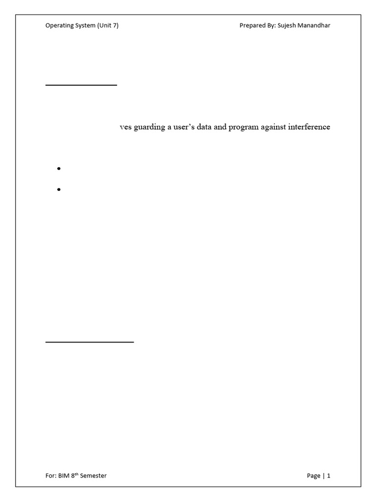 OS Unit 7 | PDF | Cryptography | Cipher