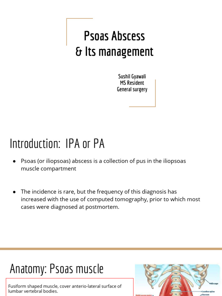 Psoasabscess 211210164602 | PDF