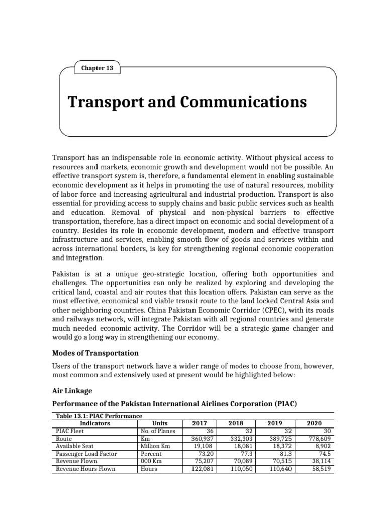 13 Transport | PDF