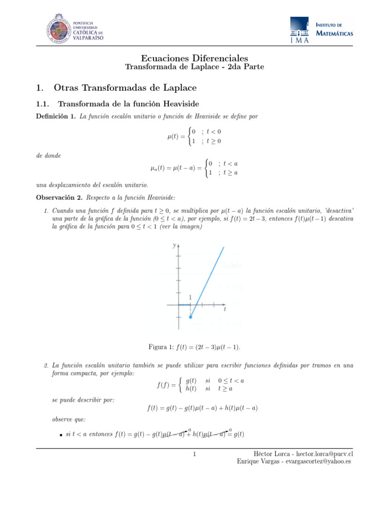 Transformada de Laplace 2 | PDF