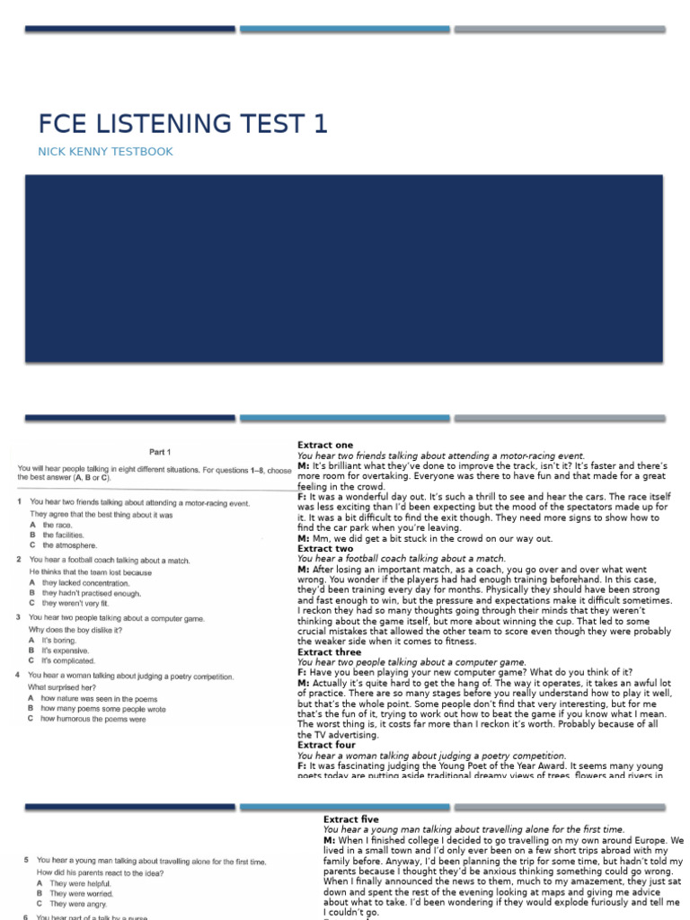 FCE Listening | PDF