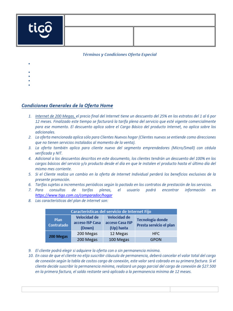 TyC Oferta Especial 2 | PDF