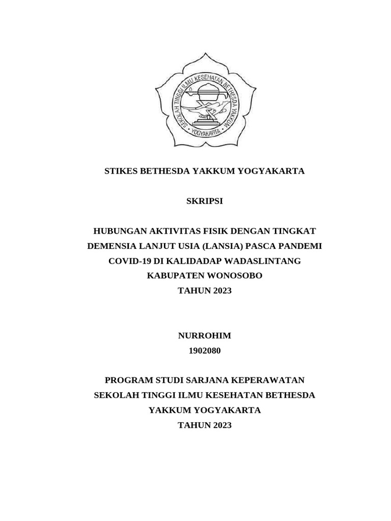 Skripsi Nurrohim 1902080 | PDF