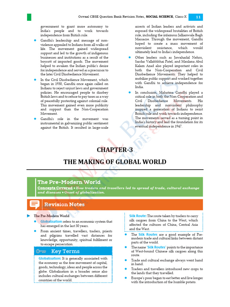 SST Notes Class 10th Part 3 | PDF
