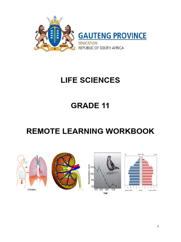 Gr.11 Life Sciences Remote Learning Workbook Term 3 | PDF