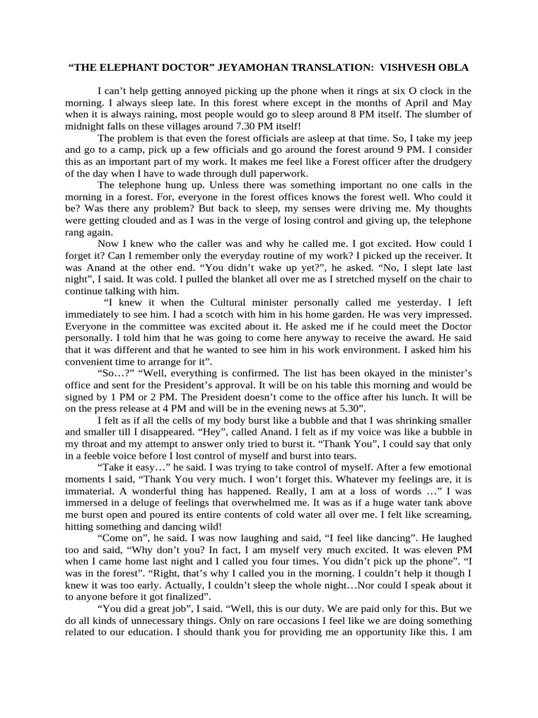 The Elephant Doctor | PDF