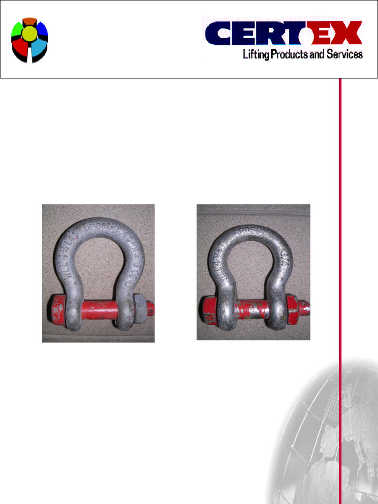 SA-CERTEX-Fake Crosby Shackles | PDF | Technology & Engineering