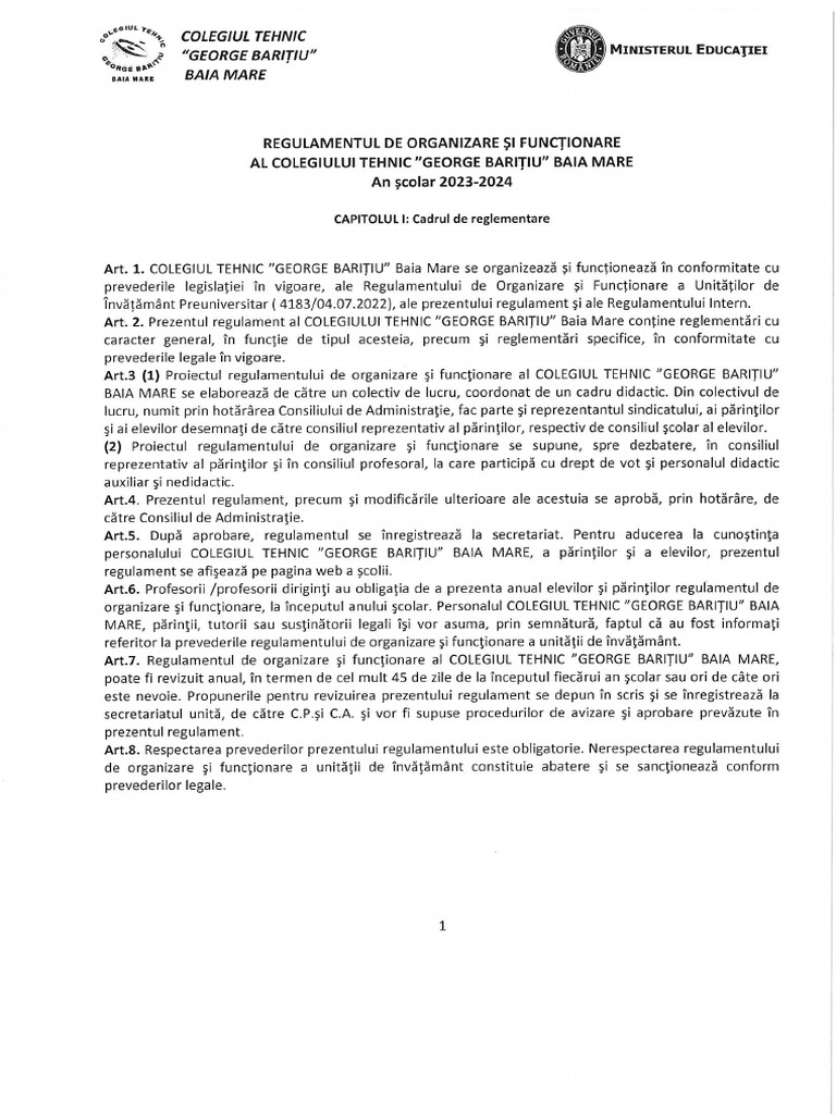 ROF Actualizat 26.01.2024 | PDF