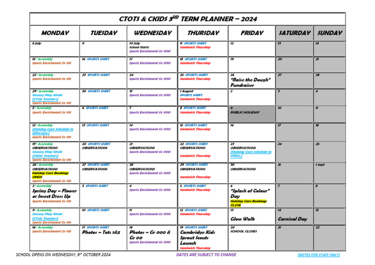 Ckids 3RD Term Planner 2024 - 240709 - 151435 | PDF