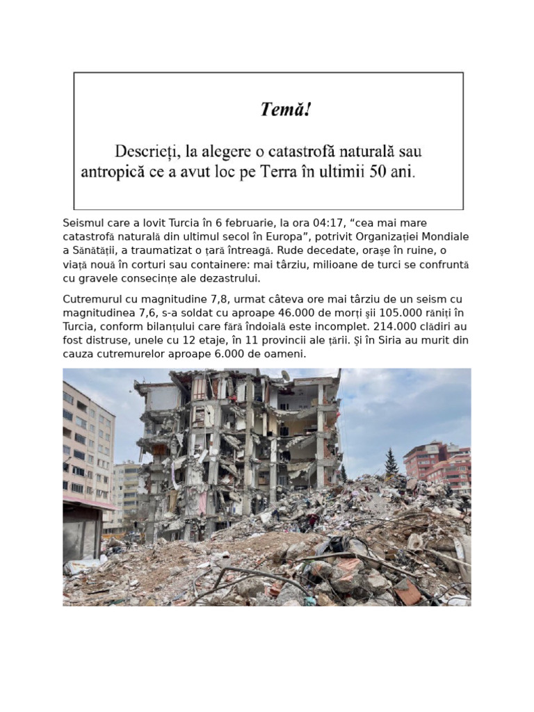 Hazarduri Naturale Și Antropice | PDF