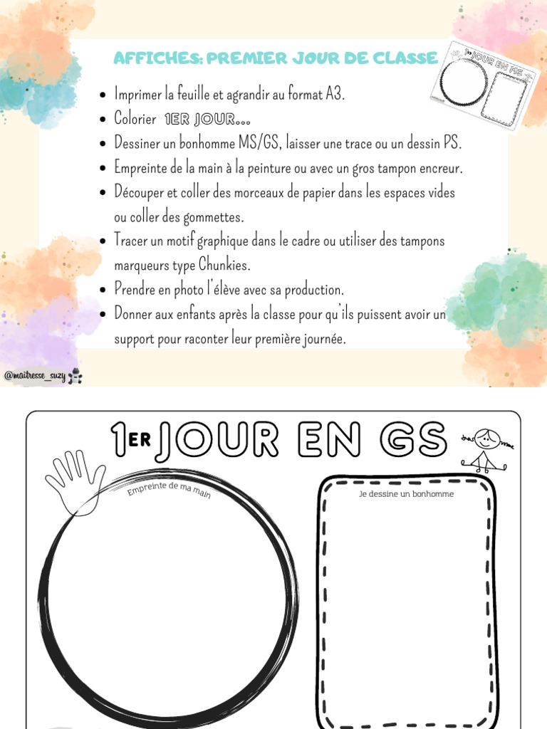 Affiches Premier Jour de Classe | PDF