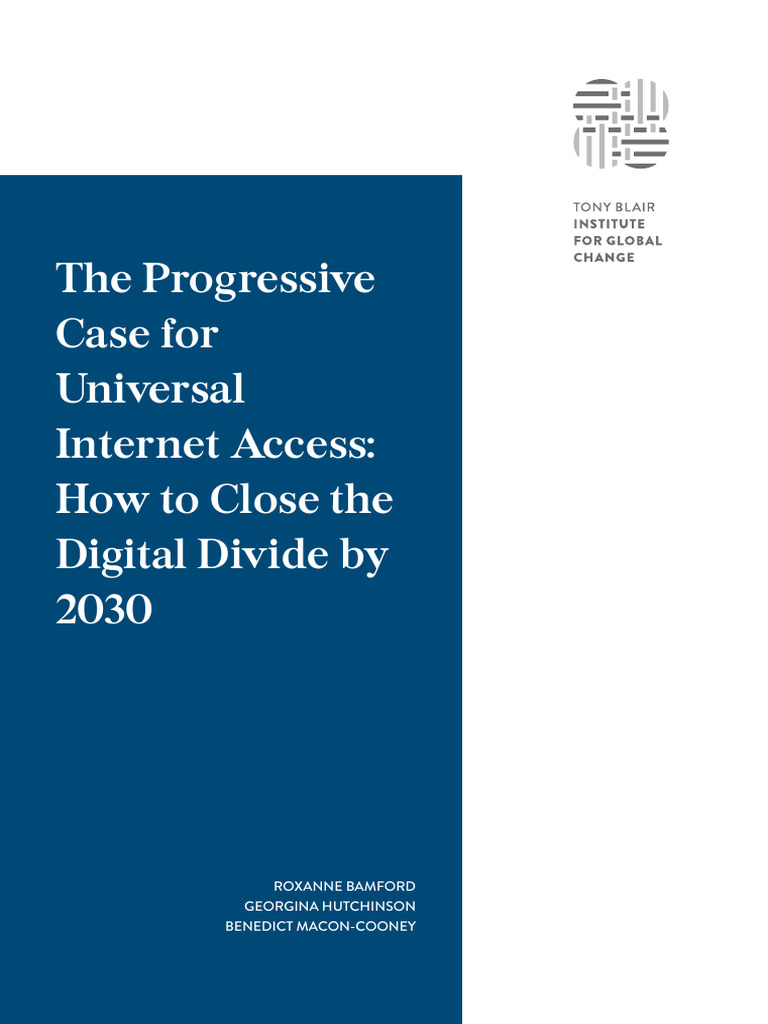 The Progressive Case For Universal Internet Access How To Close The ...