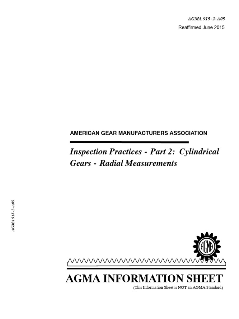 Agma 915-2-A05 | PDF