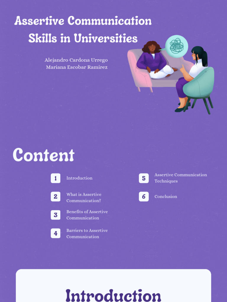 Assertive Communication Skills In Universities Compressed Pdf