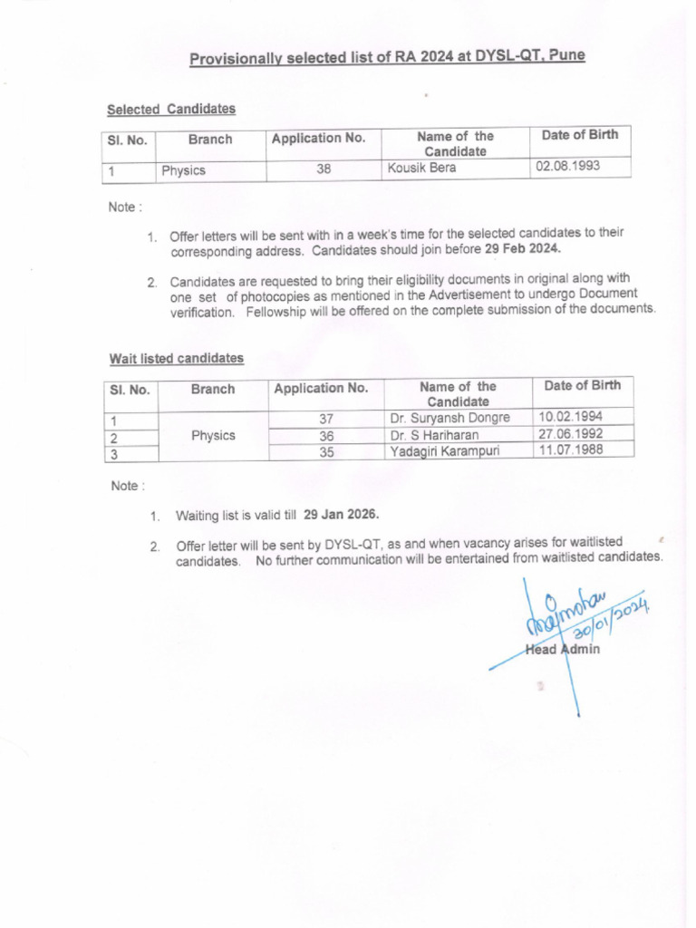 ResultRA JRF DYSLQT08022024 | PDF