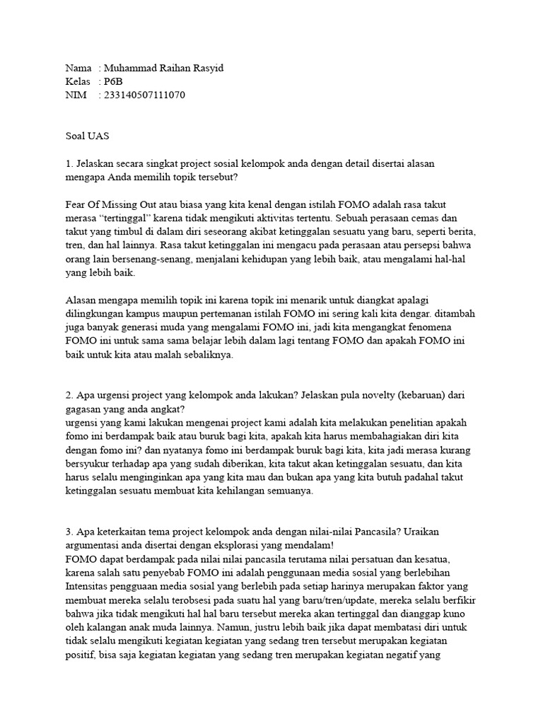 Muhammad Raihan Rasyid - 233140507111070 | PDF