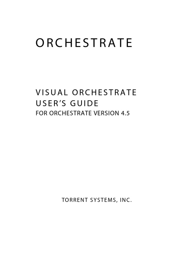 Orchestrate: Visual Orchestrate User'S Guide | PDF | Parallel Computing ...