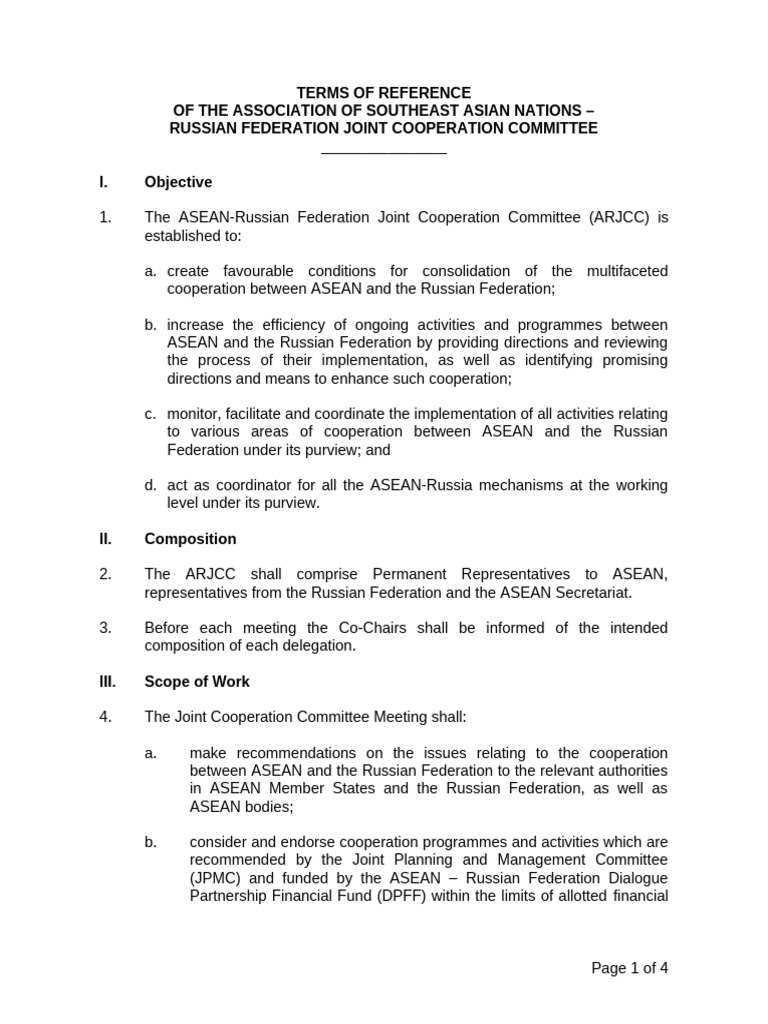 Joint Cooperation Committee en | PDF