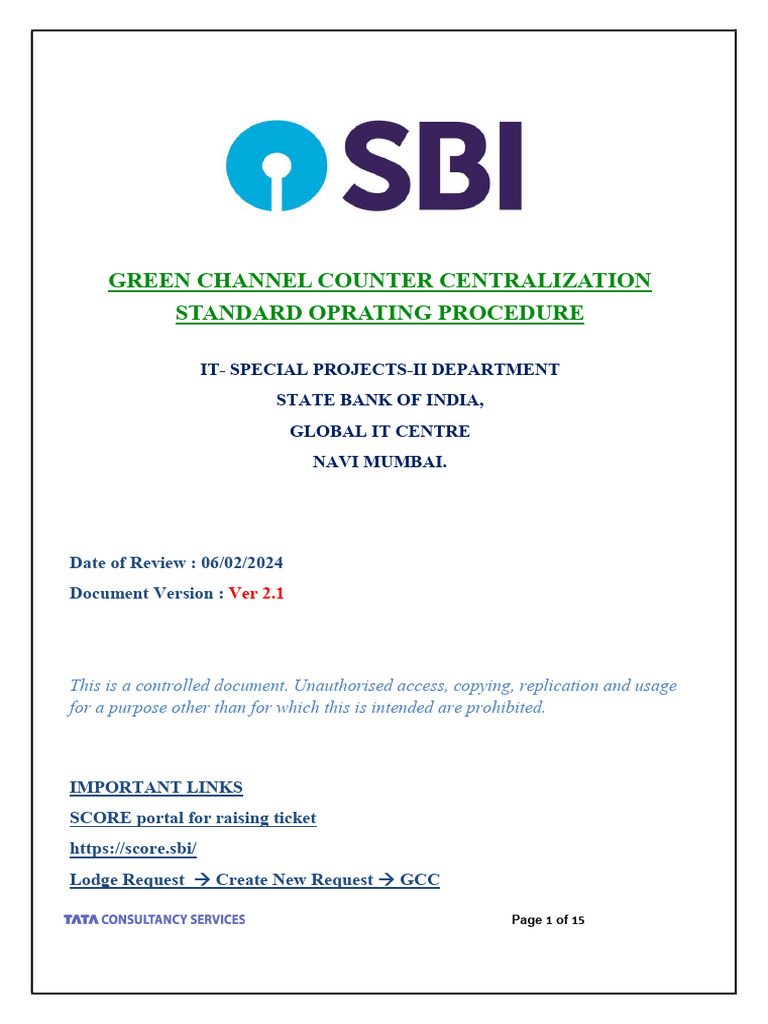 GCC Centralization SOP Feb-2024 | PDF