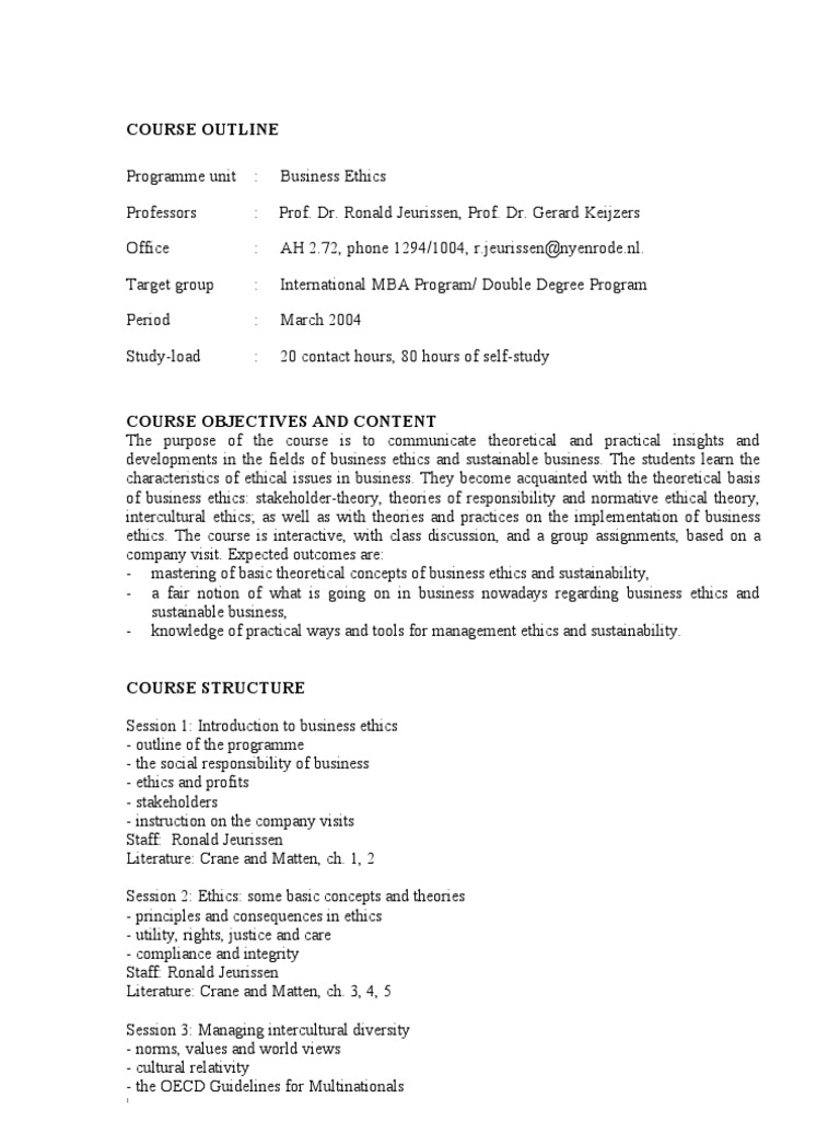 Bus Ethics Sust 04 | PDF | Business Ethics | Cross Cultural Communication