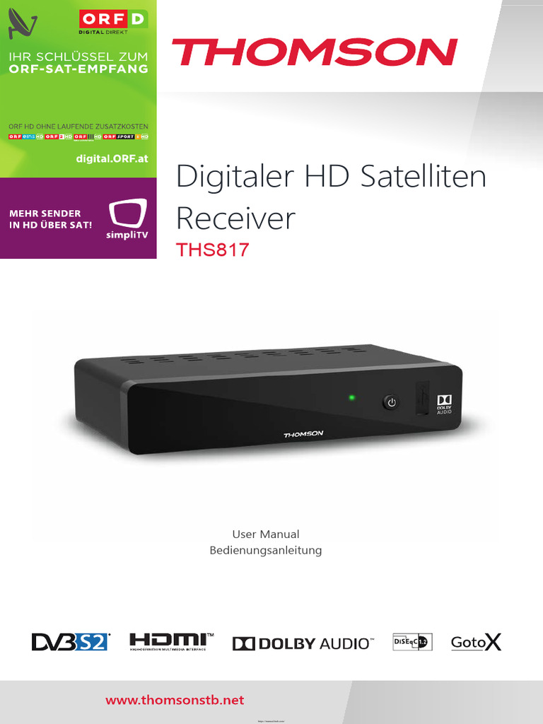 Thomson Ths817 | PDF