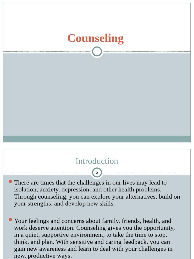 Lec9 Counseling | PDF