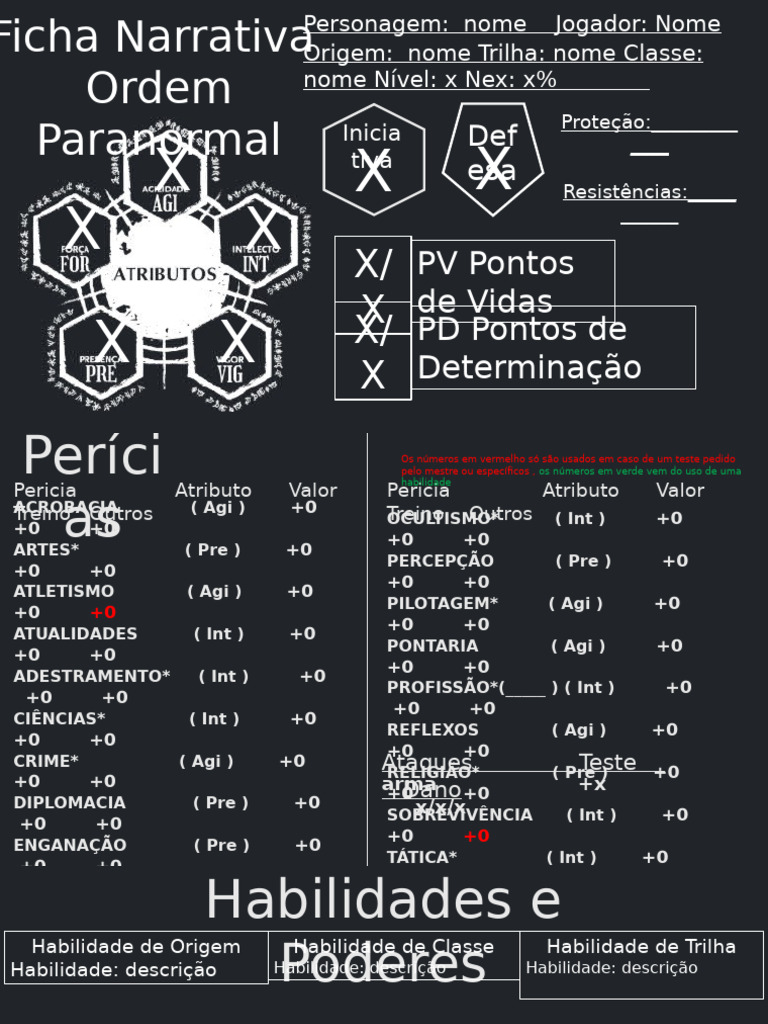 Ficha Narrativa para Preencher | PDF
