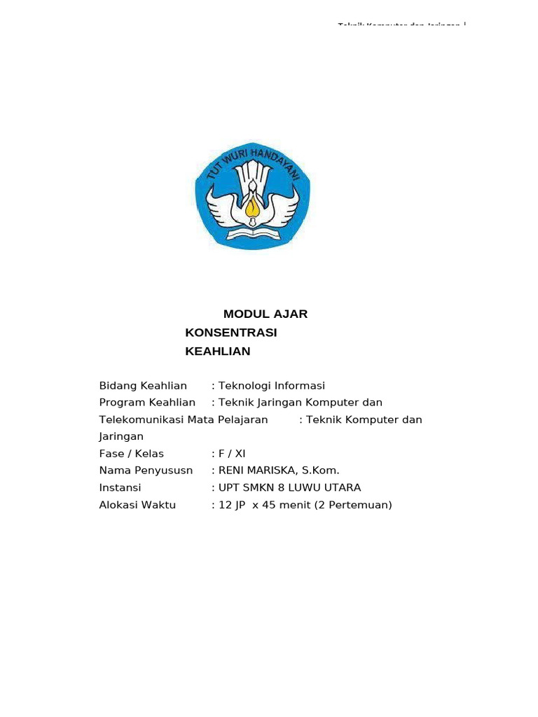 Modul Ajar Teknik Komputer dan Jaringan - Perencanaan dan Pengalamatan ... Modul Ajar Teknik Komputer dan Jaringan - Perencanaan dan Pengalamatan ...