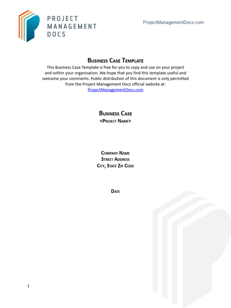 Business Case Template | PDF