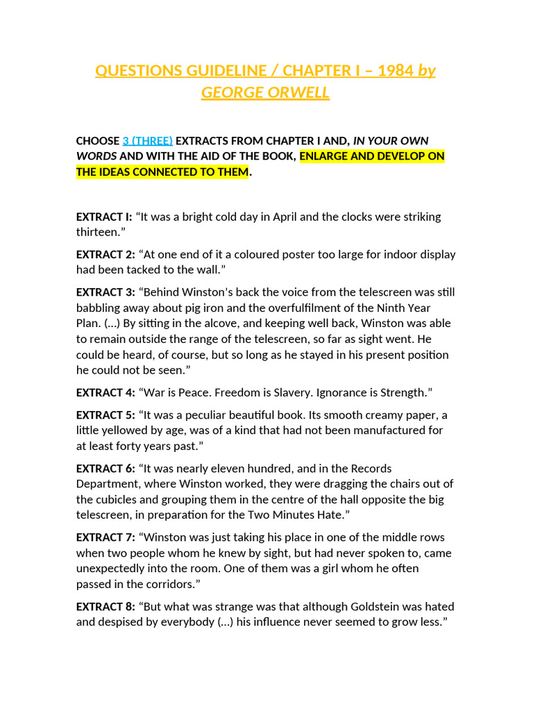 Questions Guideline | PDF