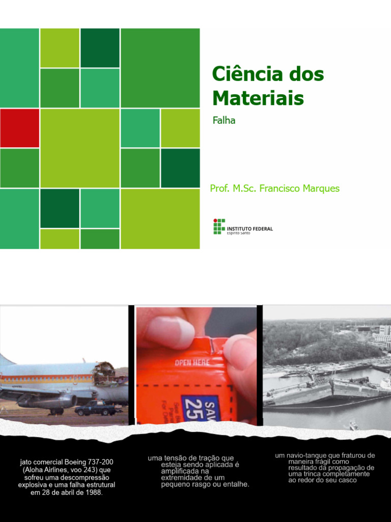 Ciência Dos Materiais | PDF | Fratura | Fadiga (Engenharia)