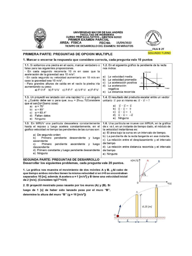 FISICA INGENIERÍA Prefas | PDF