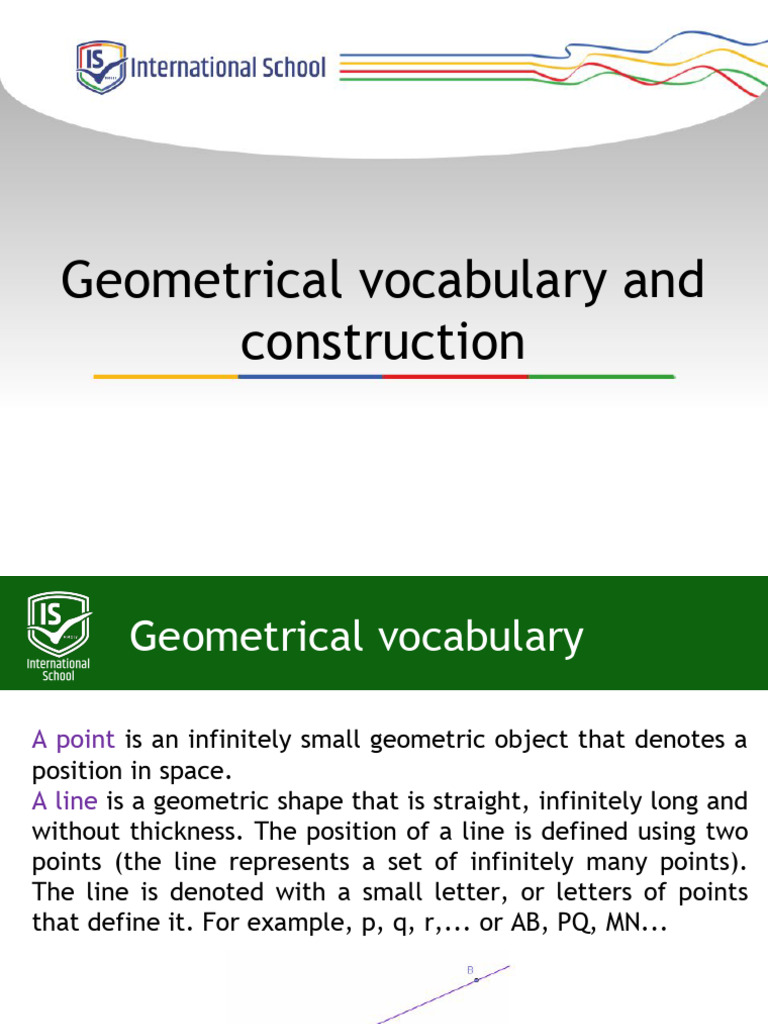 Geometrical Vocabulary and Construction | PDF