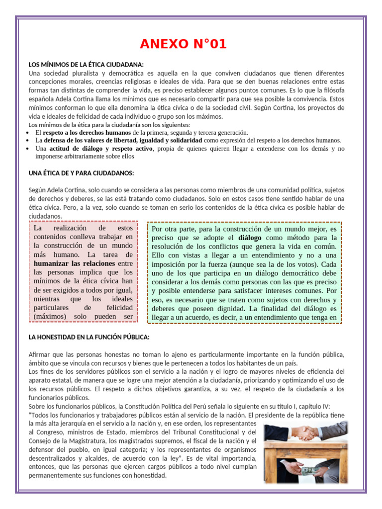 Unidad 8 - Anexos - Sem 1 - DPCC 3° | PDF