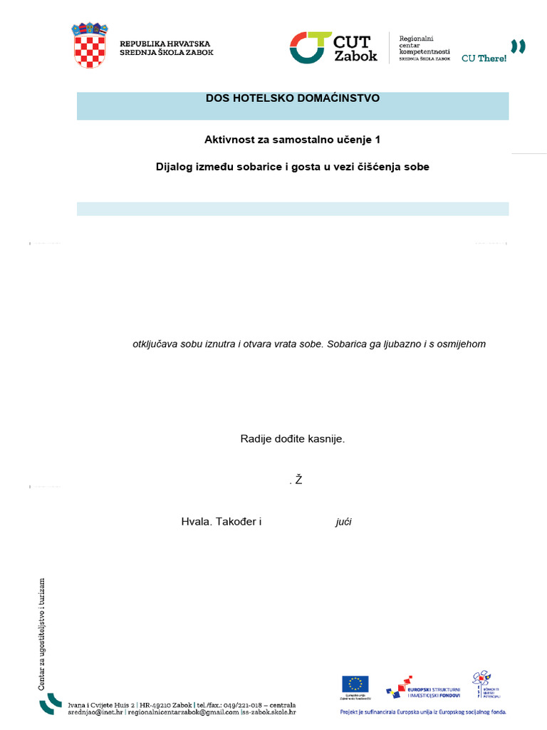 HD Ak1 Dijalog | PDF