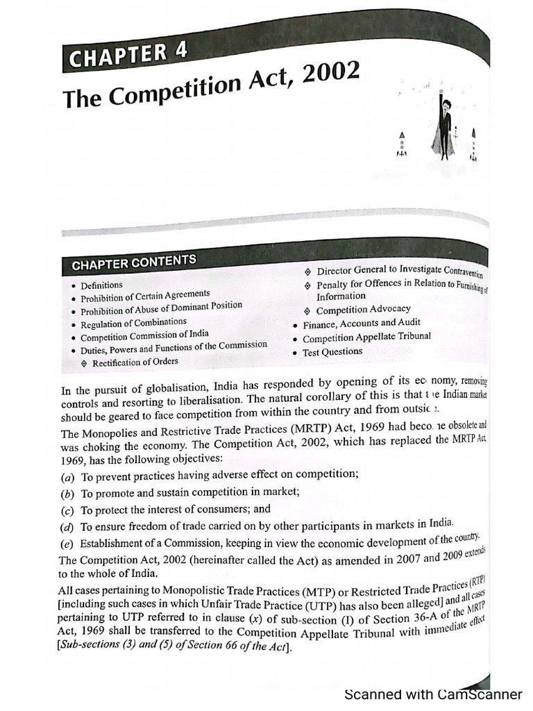 Competition Act Part 1 | PDF