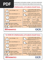 Edexcel IGCSE Math B Formula Sheet | PDF
