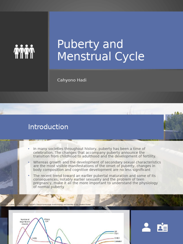 Puberty and Menstrual Cycle-1 | PDF