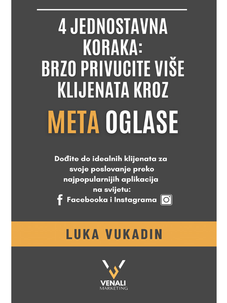 Vise Klijenata Preko Meta Oglasa - Vodic | PDF