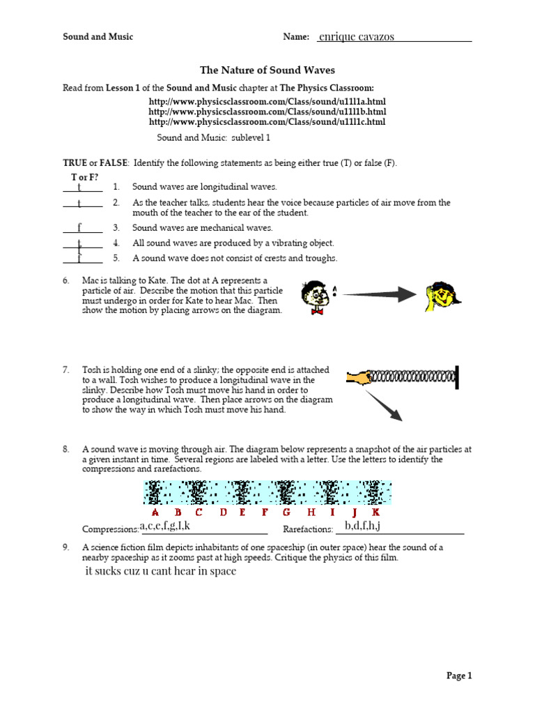 Enrique Cavazos - Sound Assignment Part 1 | PDF