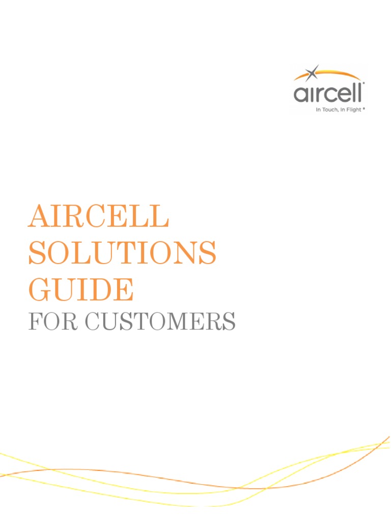Aircell Solutions Guide For Customers 2011 | PDF | Internet Access | Wi Fi