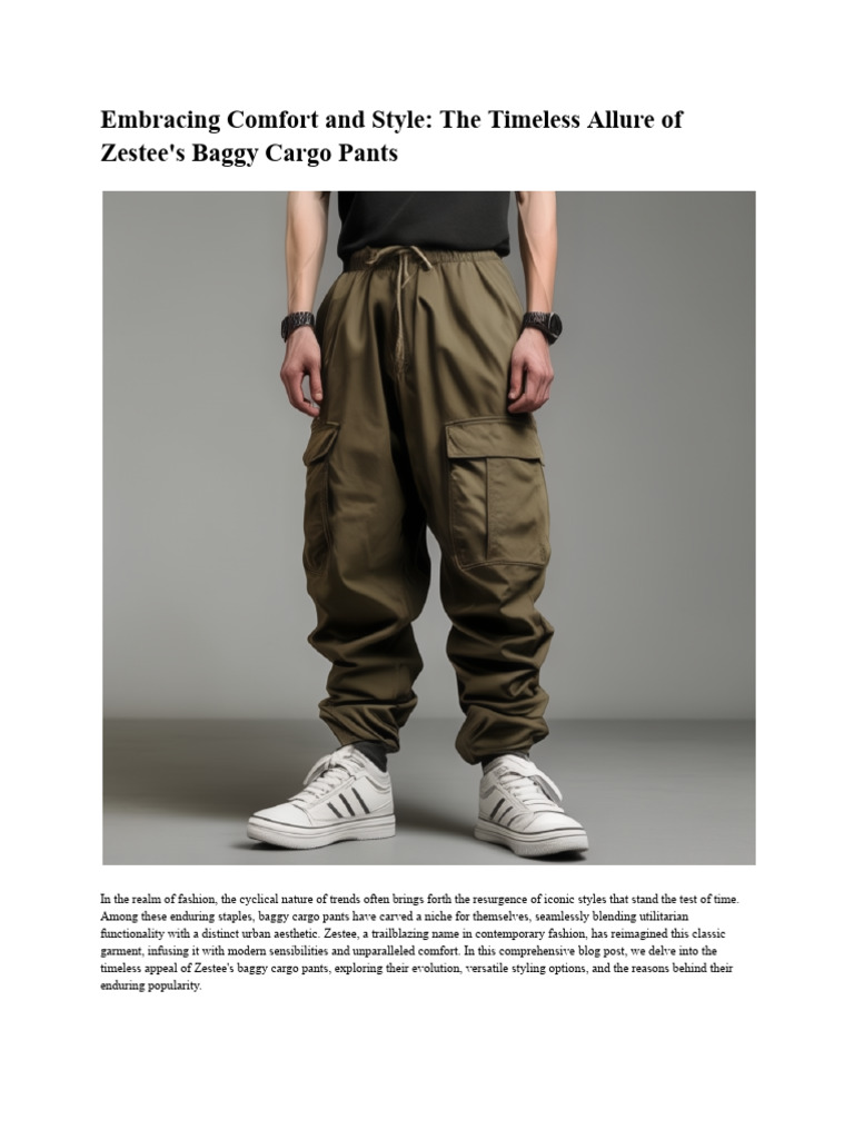Zestee's Baggy Cargo Pants | PDF