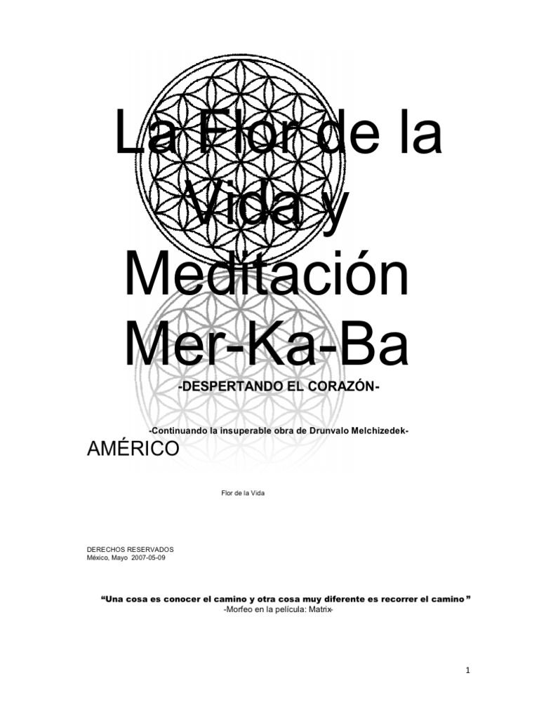 (Americo) - La Flor de La Vida y La Meditacion Mer-Ka-Ba | PDF
