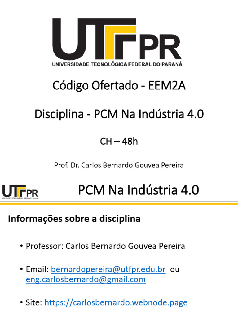 Aula 01 Introdução E Evolução Utfpr Pdf