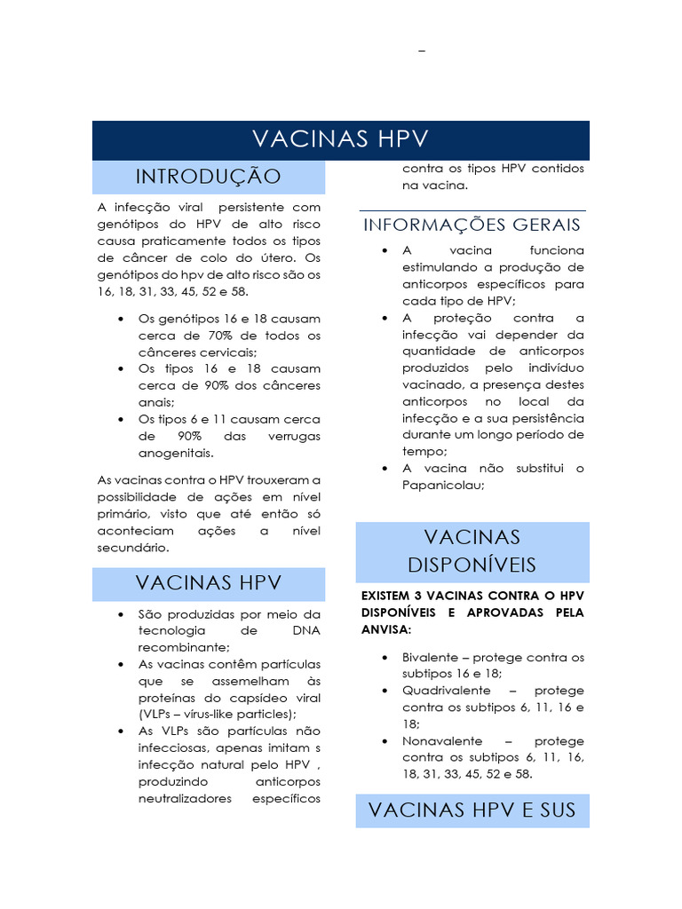 vacinas hpv | PDF