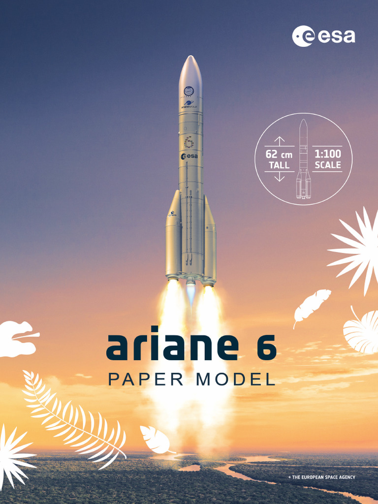 Esa Ariane6 Paper Model Brochure Launch | PDF